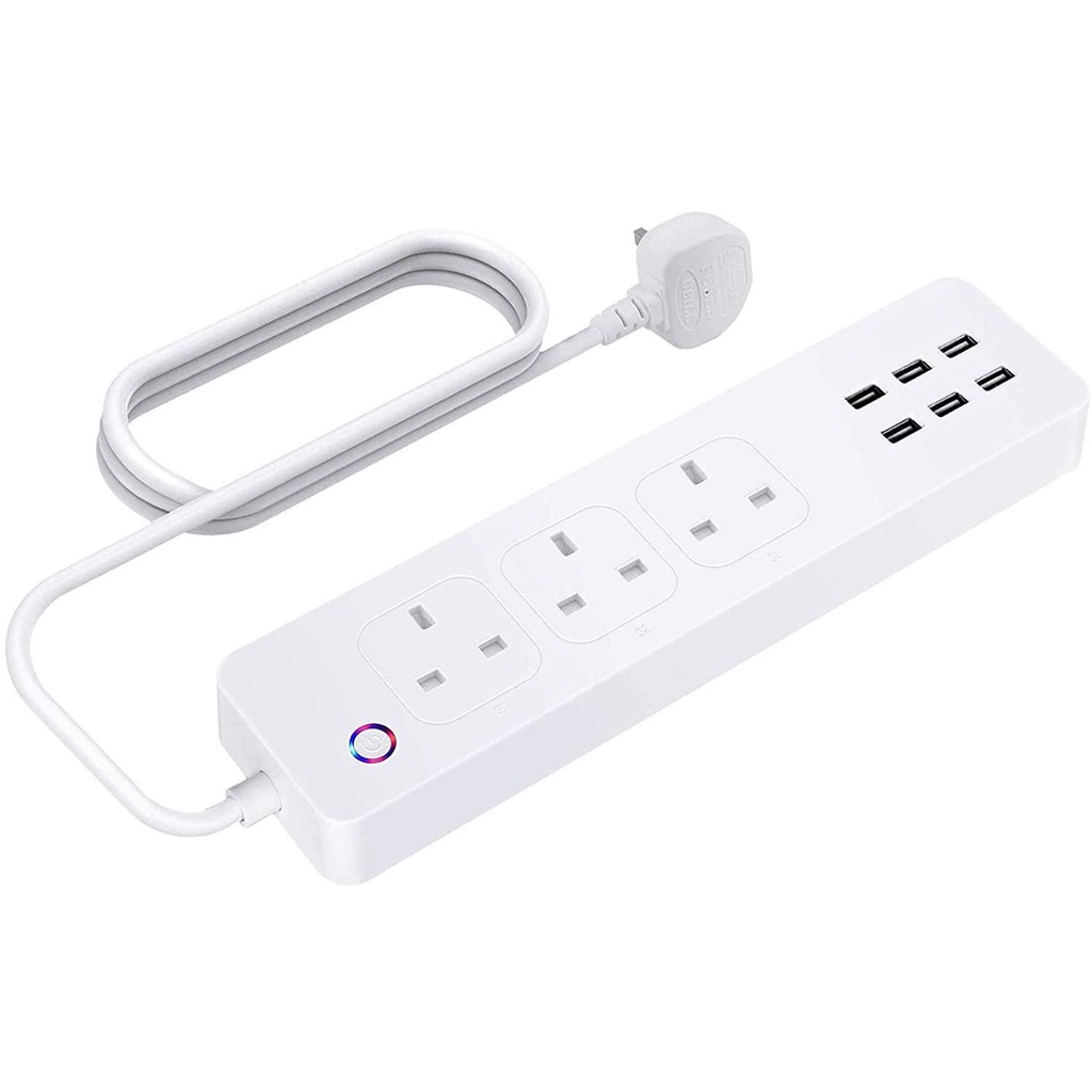 Smart WiFi Power Strip APP Remote Voice Individual Control with Amazon ...