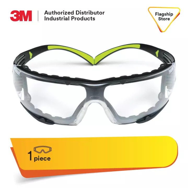 3M™SecureFit™ 400-Series Protective Eyewear, SF401AF-FM Foam, Clear ...
