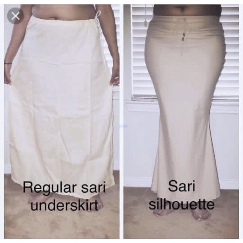 Saree inner skirt shapewear /Petticoat / Saree slip | Shopee Singapore