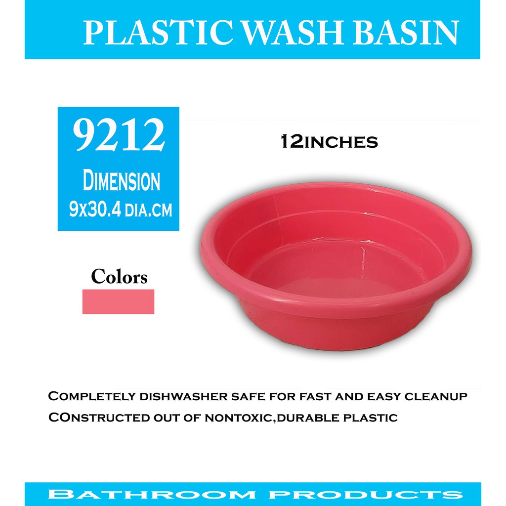 Plastic wash basin 12 inches | Shopee Singapore