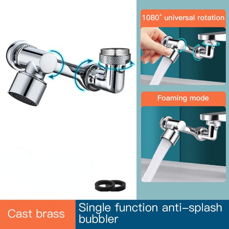 SG Stock Universal splash faucet can rotate 1080° Mechanical Arm ...
