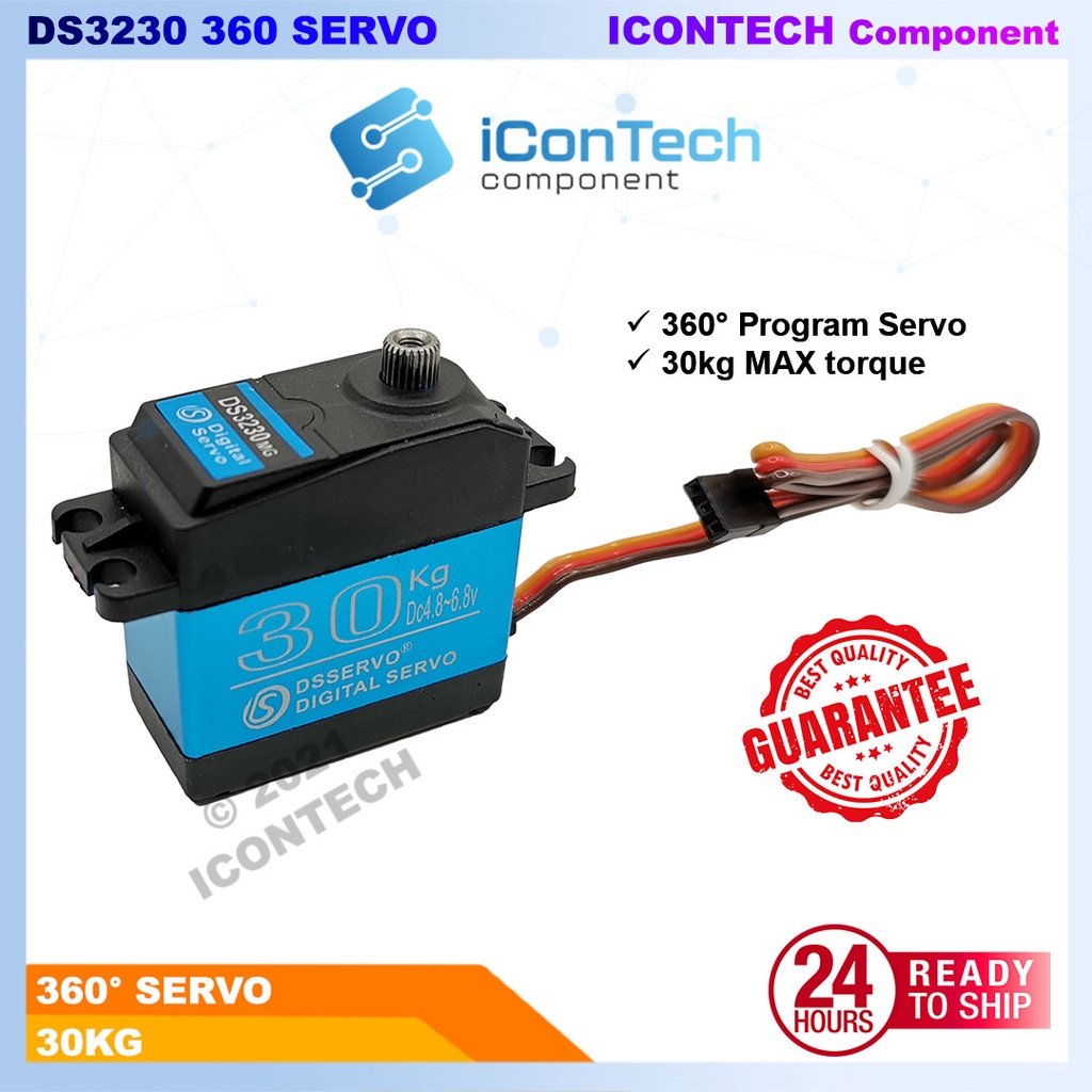 360 Degree Servo motor program IoT Robotic Servo 30KG Arduino Servo ...