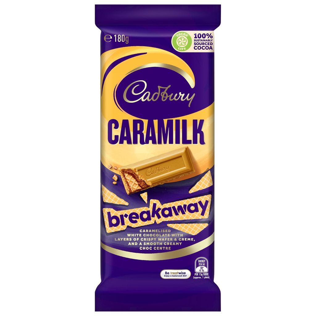 Cadbury Caramilk Breakaway Chocolate Tablet 180g | Shopee Singapore