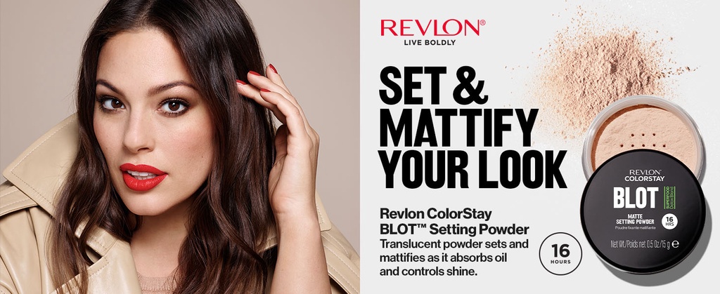 Revlon ColorStay Blot Matte Setting Powder - 16HR Wear, Lightweight ...