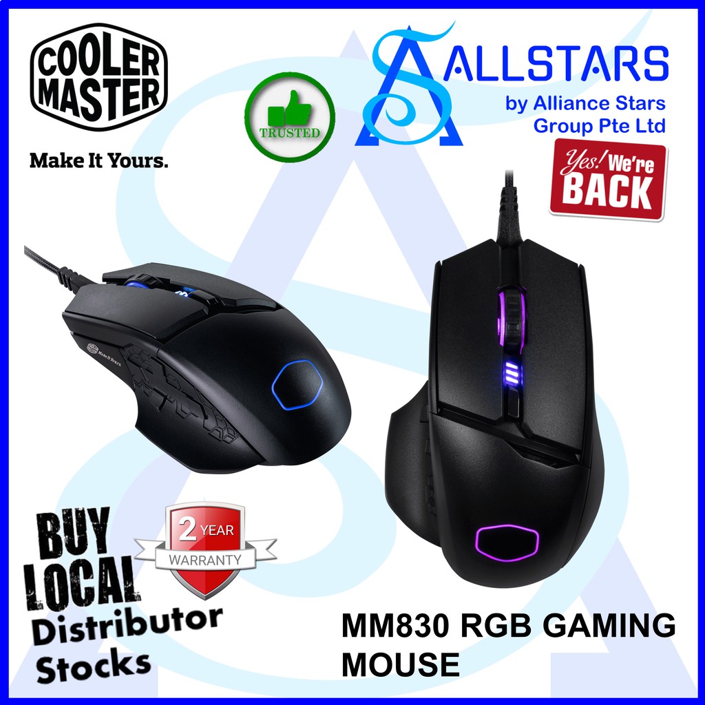 CM / Cooler Master / CoolerMaster MM830 RGB Gaming Mouse (MM-830-GKOF1 ...