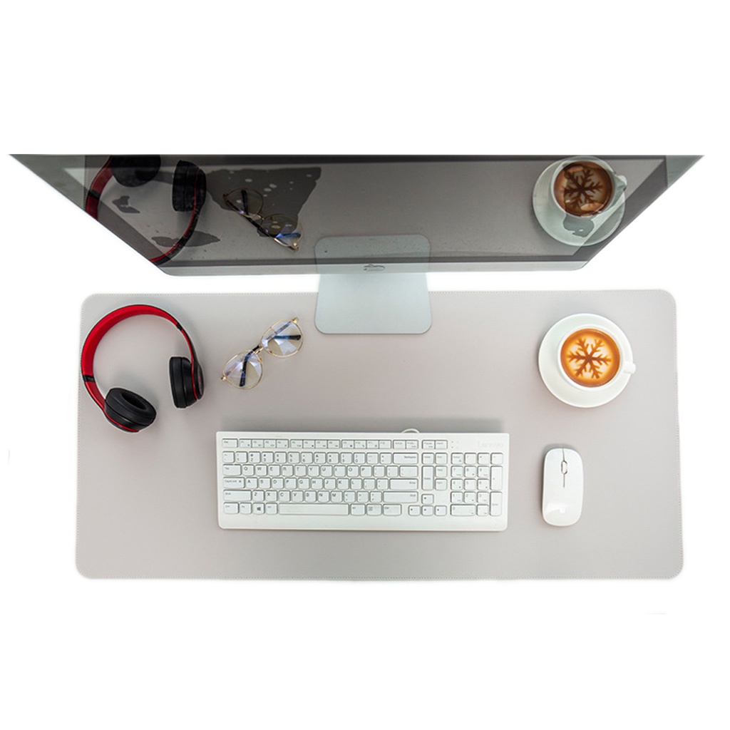SG Waterproof Leather Desk Mouse Pad - Large Desktop Table Mat Laptop ...