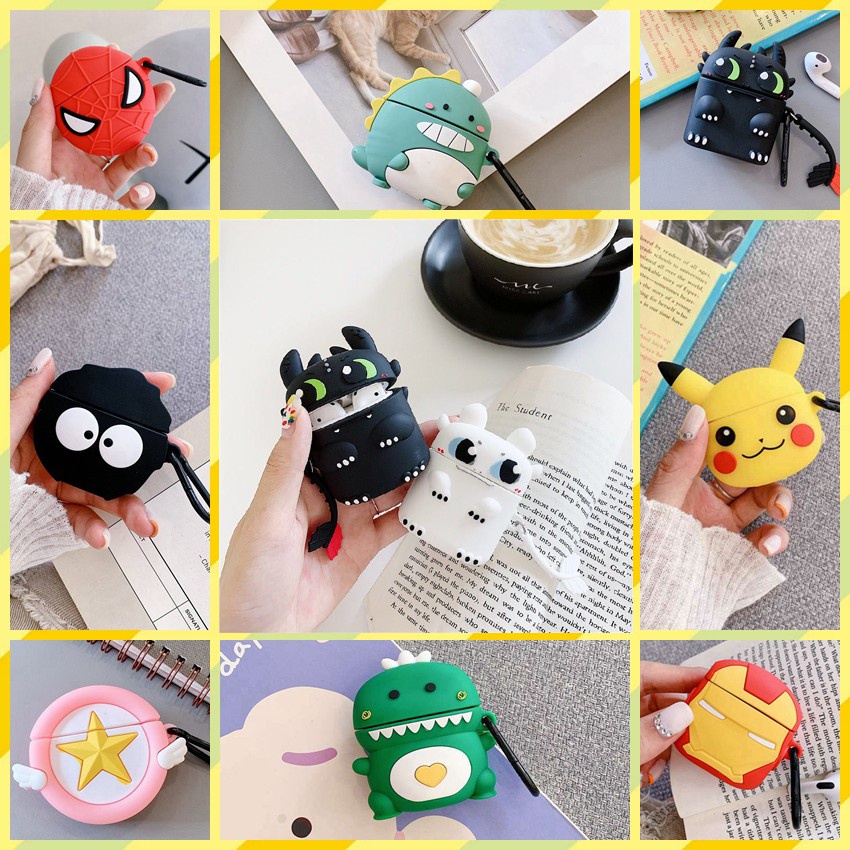 3D Cute AirPods i12 Case Inpods Pro12 Mini Cartoon Silicone Protective ...