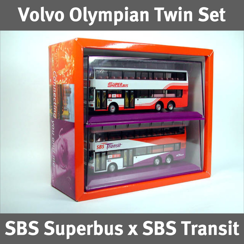 [SG STOCK] 1/76 CMNL Singapore Bus Services SuperBus SBS Transit Volvo ...