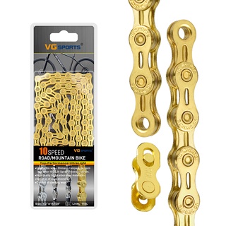 VG Sports Bicycle Chain 6 7 8 9 10 11 Speed Silver Gold Rainbow Color ...