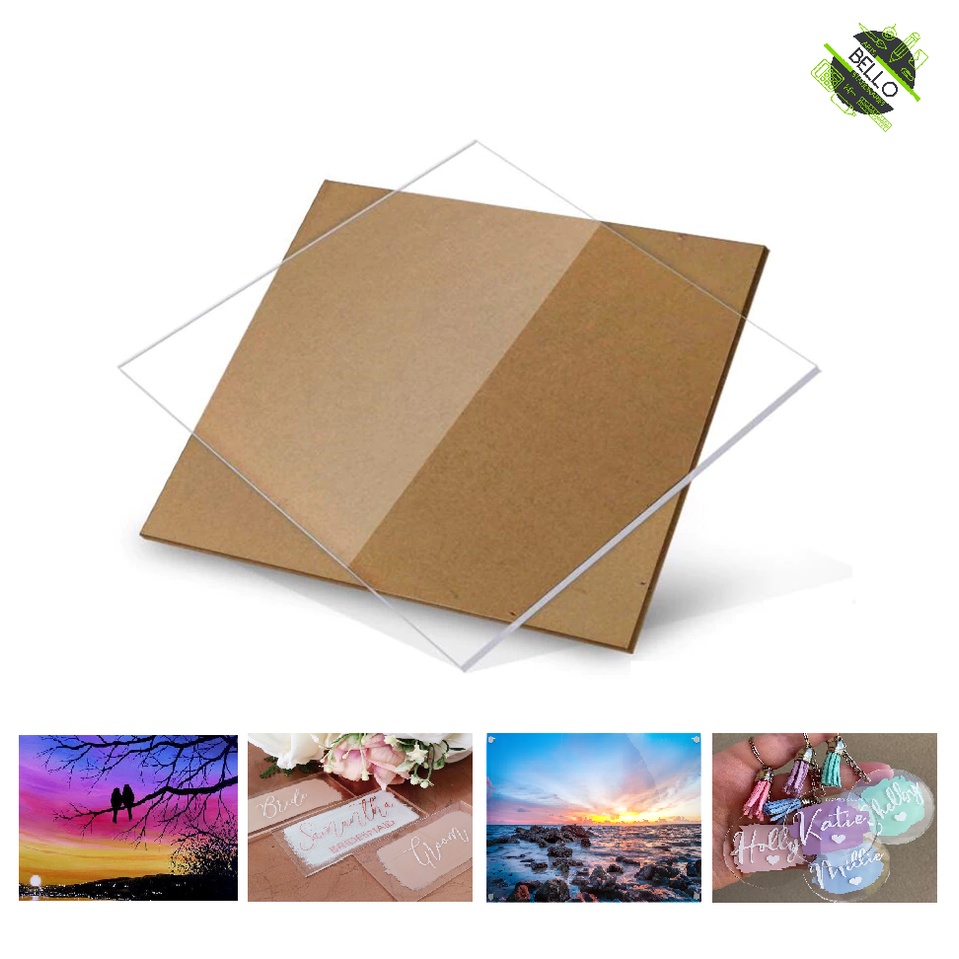 [Painting] [SQUARE] Acrylic Sheet/Perspex 2mm / 3mm [ 10cm x 10cm ...