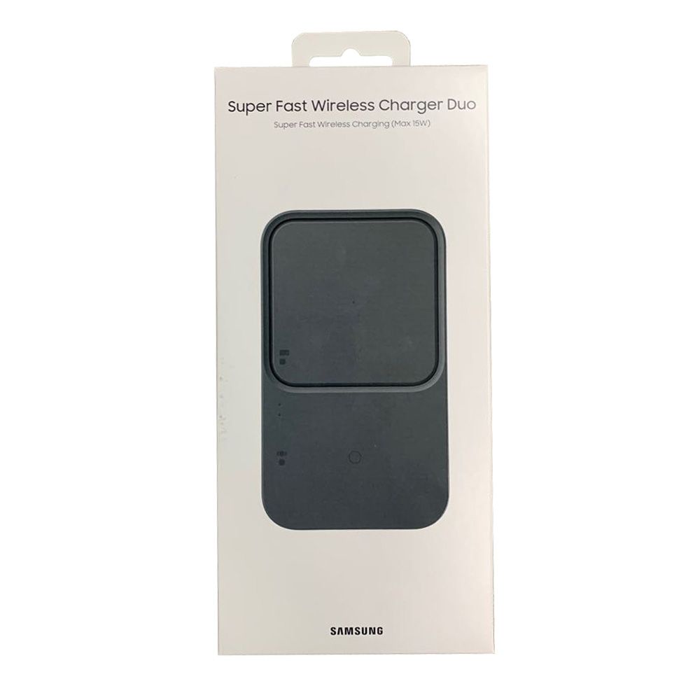 Samsung EP-P5400 15W Super Fast Wireless Charger Duo Pad ( Dark Gray, UK Plug ) | Shopee Singapore