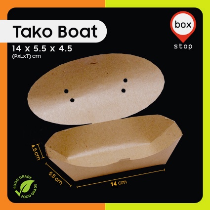 Tako Box Box - Taco Boat - KRAFT CHOCOLATE (30 pcs) | Shopee Singapore