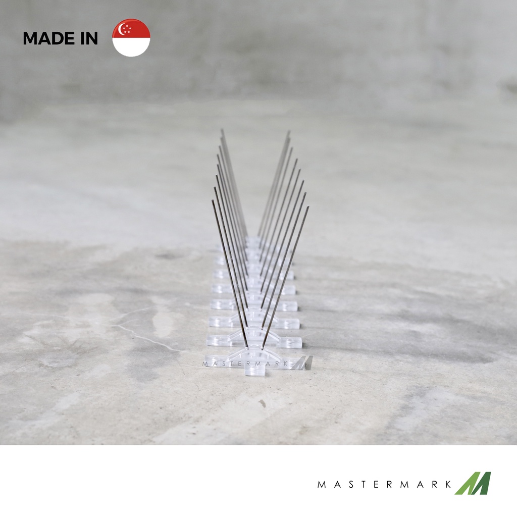 2 Pin Masterspikes TRANSPARENT Professional Bird Spikes Stainless Steel ...