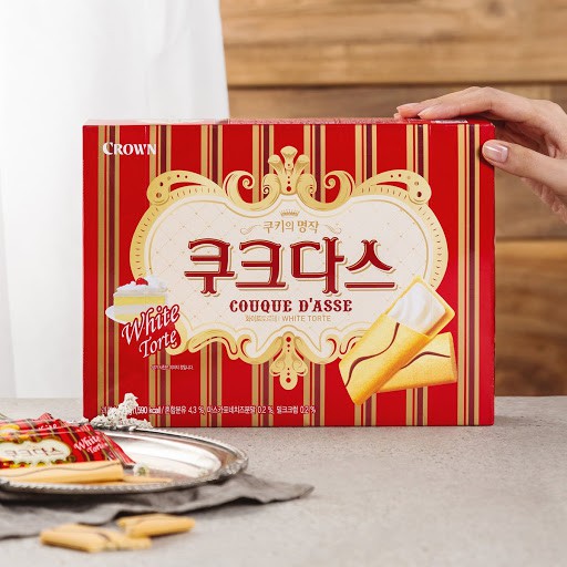 Crown Couque Dasse White Torte 72g 크라운 쿠크다스 화이트 토르테 | Shopee Singapore