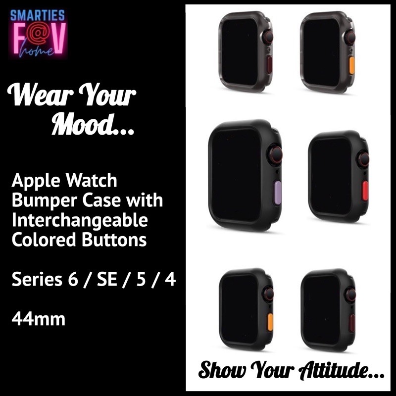 Apple Watch Bumper Case with Colored Buttons for Apple Watch Series 6 ...