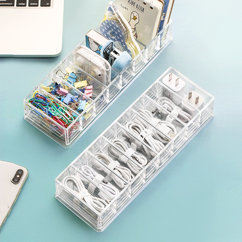 Cable Organizer Data Cable Storage Box Desktop Cable Box Mobile Phone ...