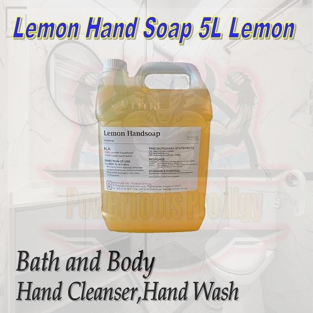 HAND SOAP 5L LEMON, BATH AND BODY, HAND CLEANSER, HAND WASH, LEMON ...