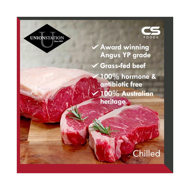 CS Union Station Chilled Australian Angus Beef Striploin 520g (2x260g ...