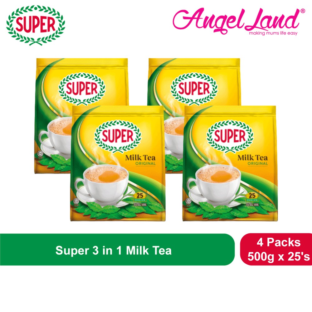 Super 3 in 1 Milk Tea 500g x25s / Halia Tea 300g x 12s - 4 Packs ...