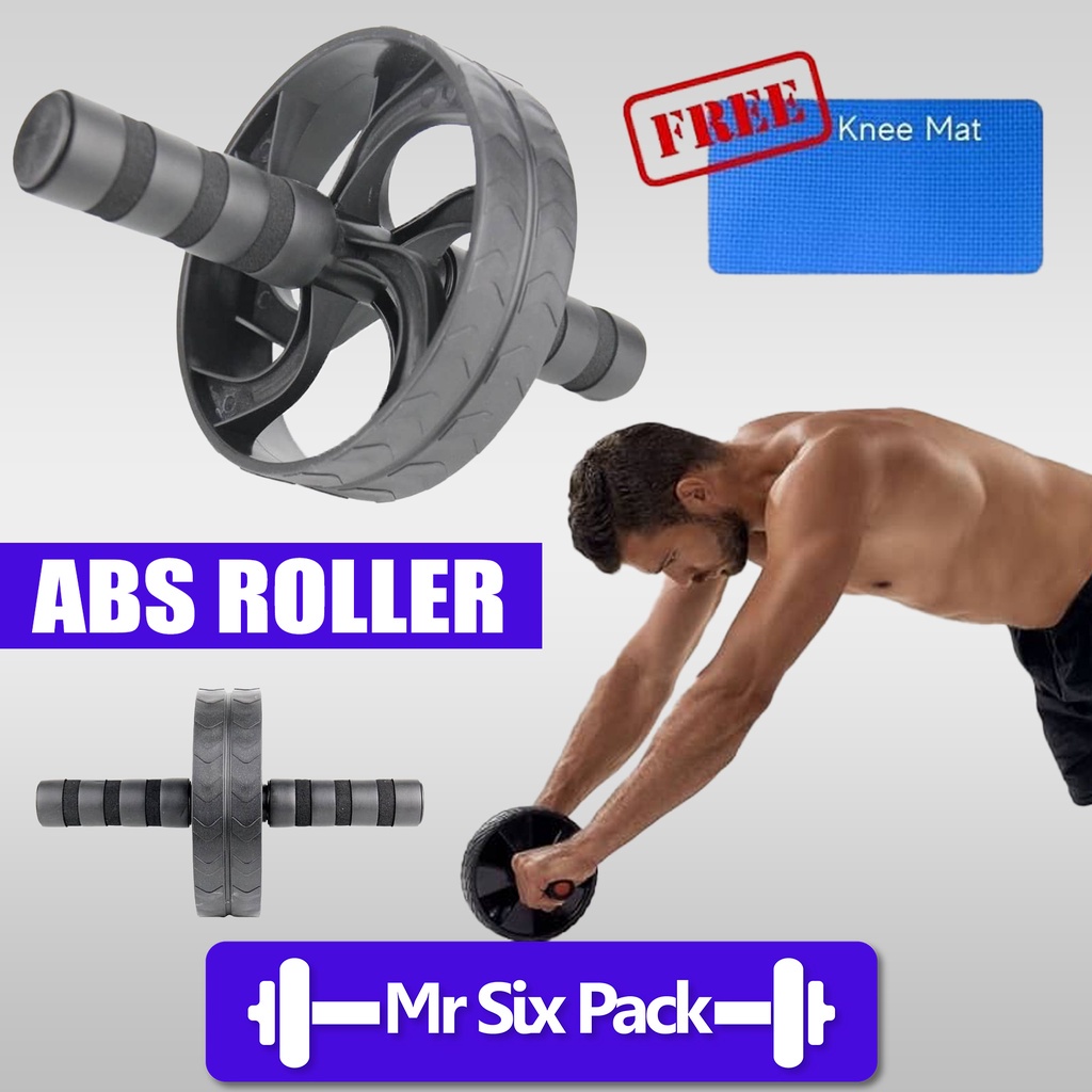 Abs Wheel Exercise Gym Roller Abdominal Core Fitness Muscle Trainer FOC ...