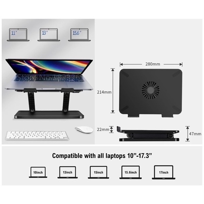 Monitor Stand Riser with USB Ports Aluminium Metal Laptop Stands and ...