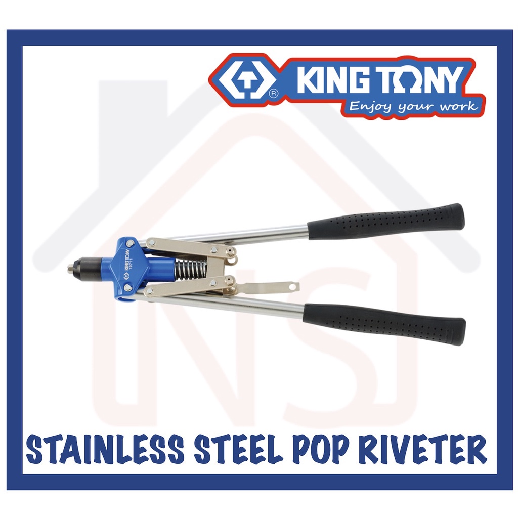 KING TONY 79711 Heavy Duty Stainless Steel Pop Riveter (Made in Taiwan ...