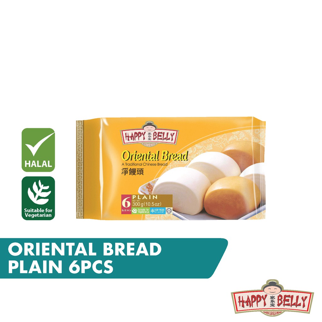 Happy Belly Oriental Bread Mantou Plain (6pcs) | Shopee Singapore