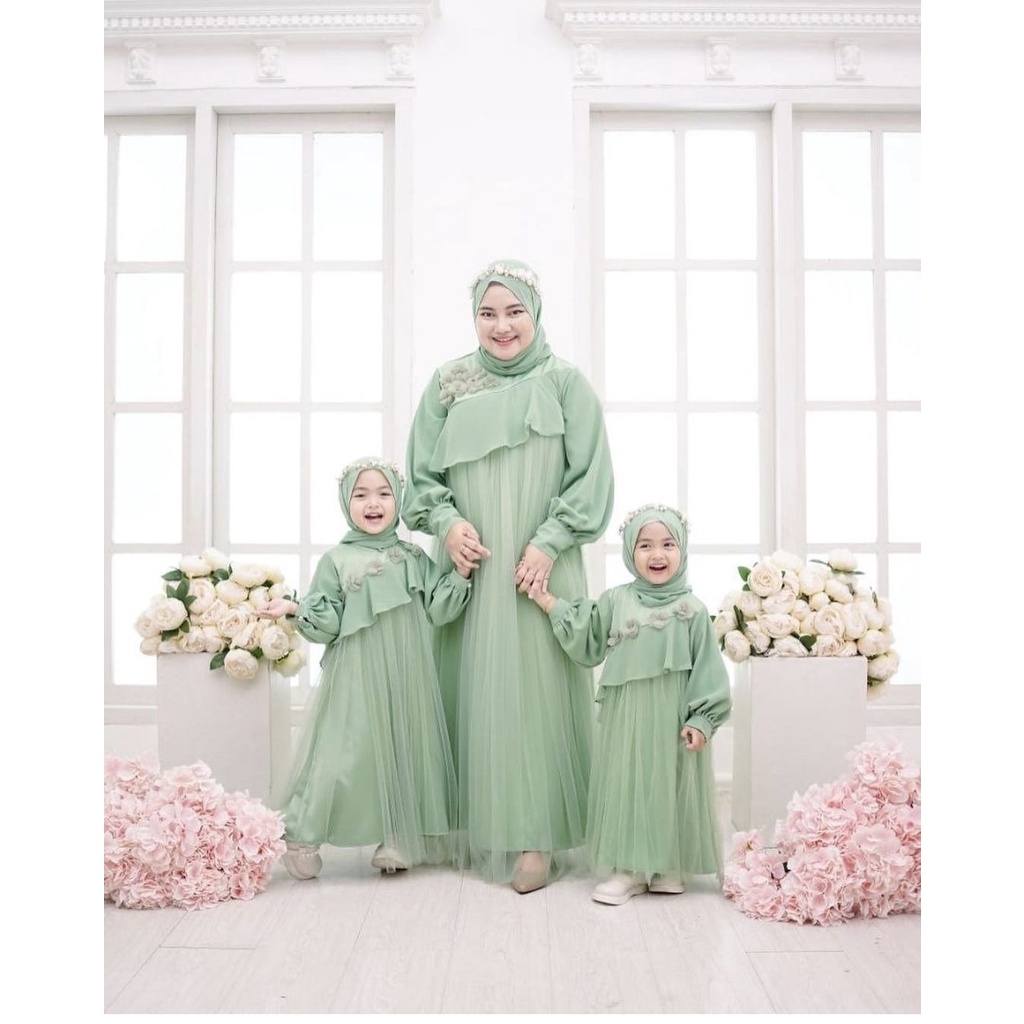 HIJAU Gamis For Girls The Latest Trend 2022 Sage Green Lilac Green Sage ...