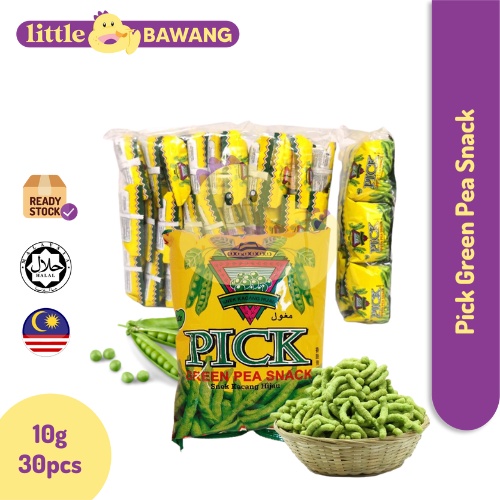 PICK GREEN PEA SNACK by Mite 30pcs x 10G | Shopee Singapore