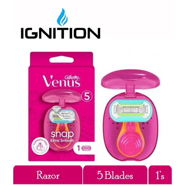 Gillette Venus Snap with Extra Smooth Razor 1 Handle + 1 Blade | Shopee ...