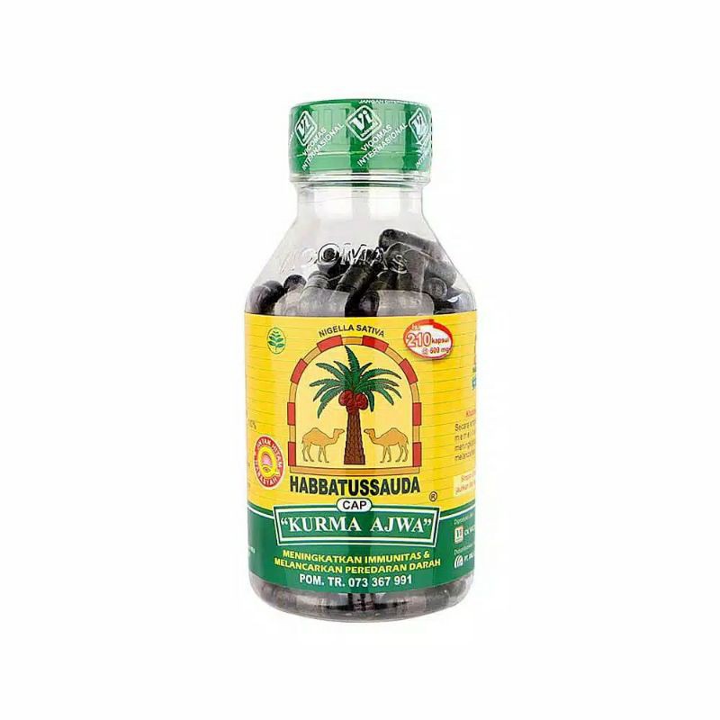 Habbatussauda ajwa date stamp contains 210 capsules | Shopee Singapore