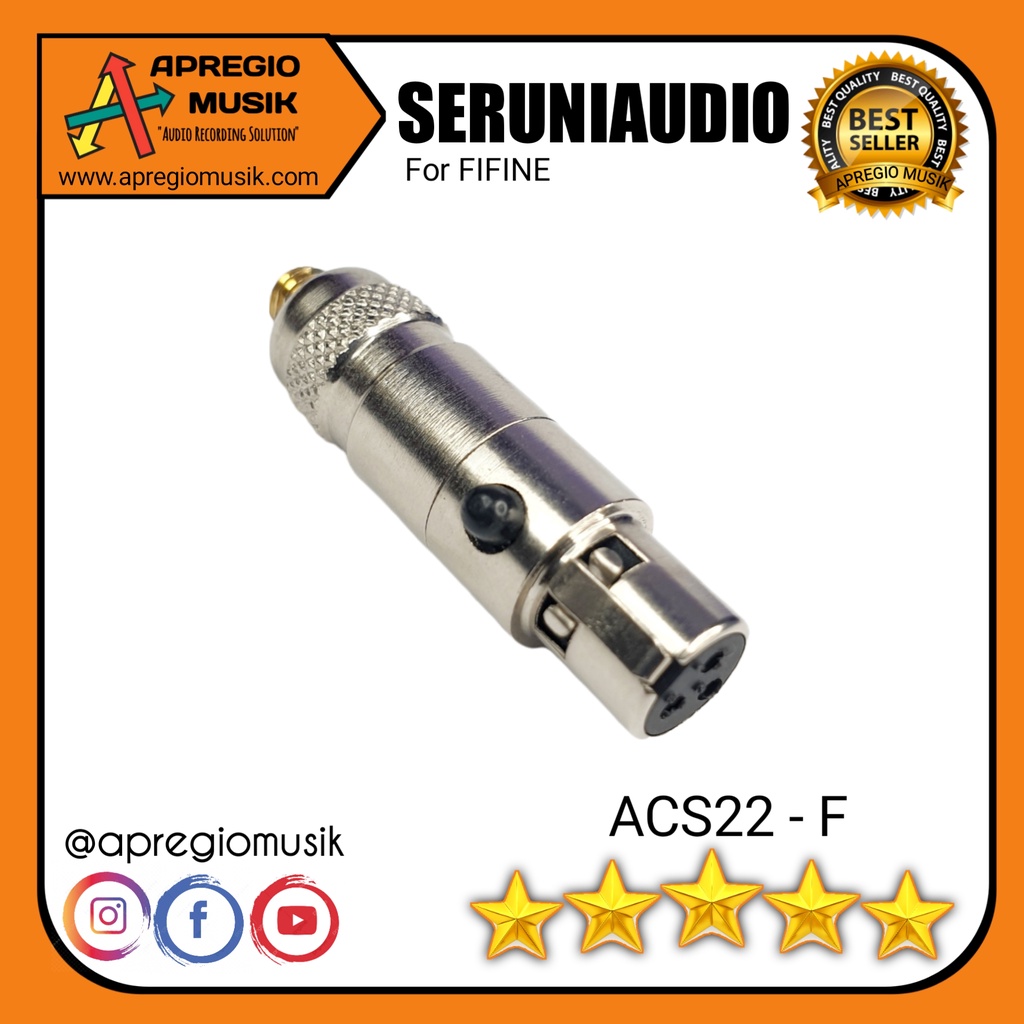 Seruni SEM02 SEM 02 to Wireless System Fifine K037 Converter Adapter ...