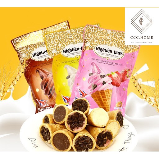 Highgen Dass Ice Cream Crispy Cone Biscuits | Pop Chocolate Filled Egg ...