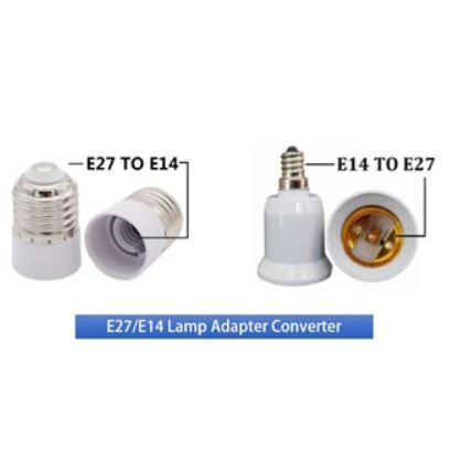 E27 to E14 / E14 to E27 Socket Converter Base Lamp holder Fixture Screw ...