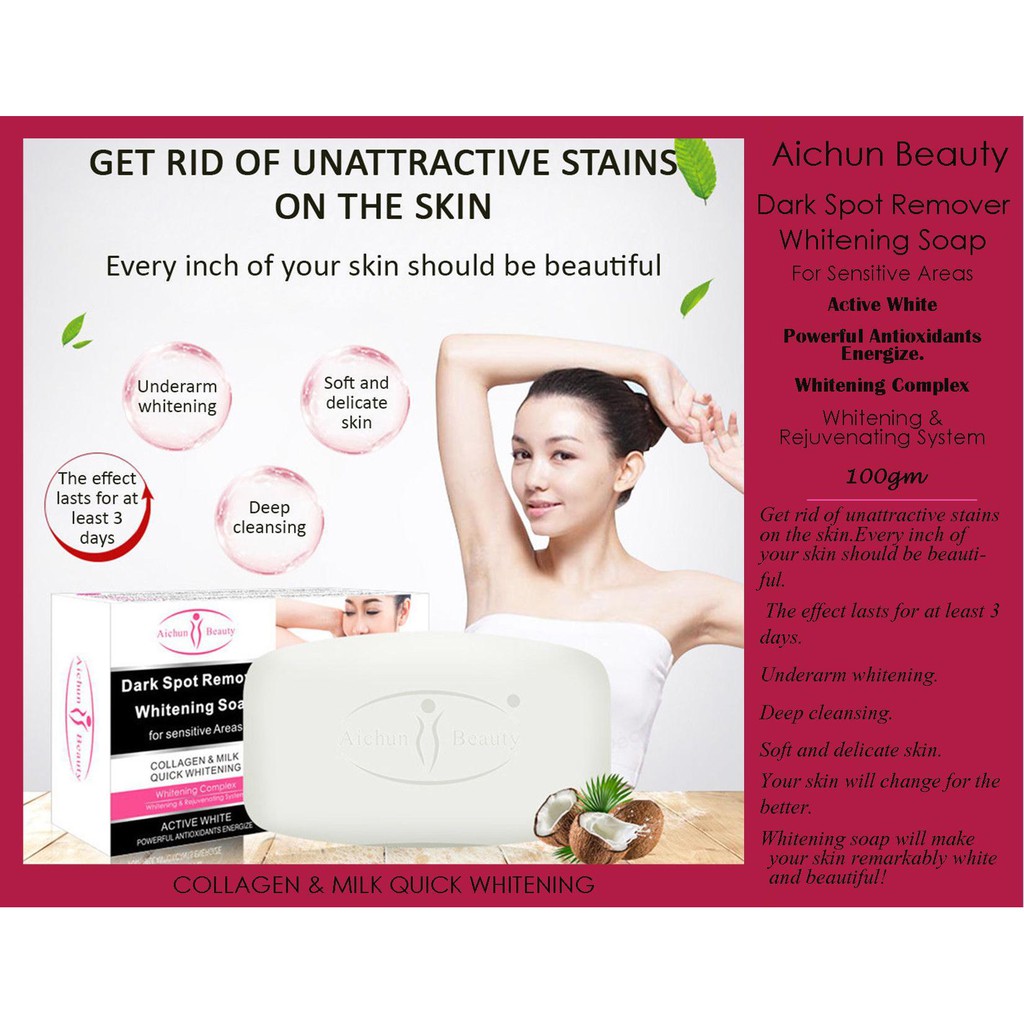 💗Aichun Underarm Whitening Soap 💗Armpit 💗Whitening Cream 💗Legs 💗Knees💗 ...