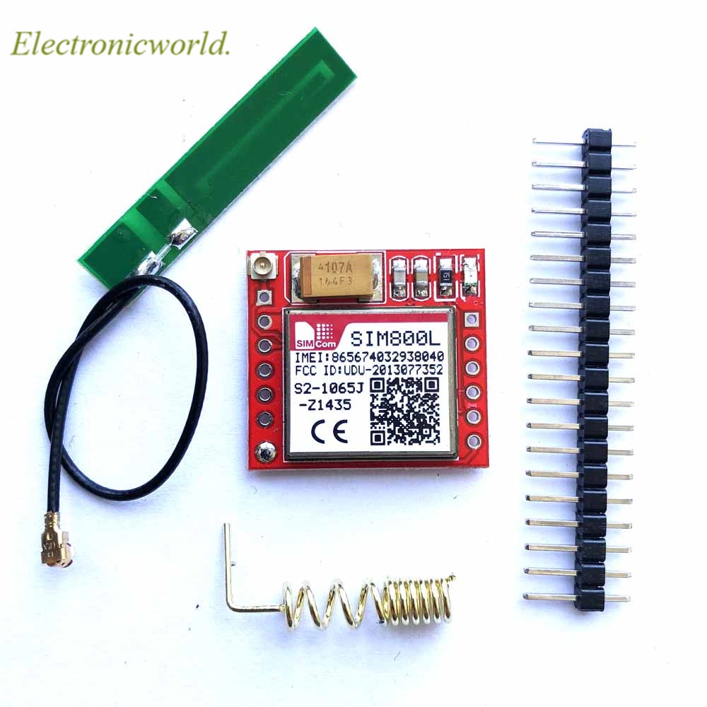 SIM800L GPRS GSM Module Micro SIM Card Core Quad-band TTL Serial Port ...