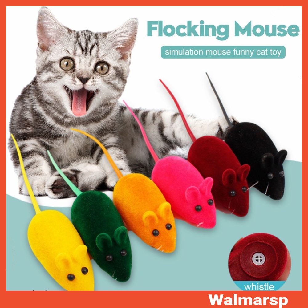 Pet Cat Toys Cute Faux Mouse Squeak Sound Mini Mice Toy | Shopee Singapore