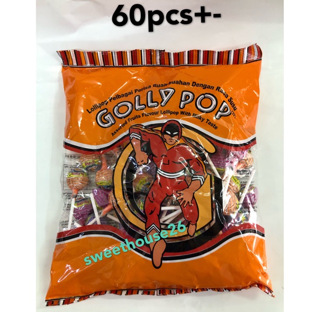 Golly pop Fruit Flavoured Lollipop(60pcs) | Shopee Singapore