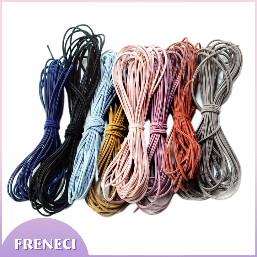 2mm Colorful Elastic Cord Rainbow Elastic Beading Thread Cords Crafting ...