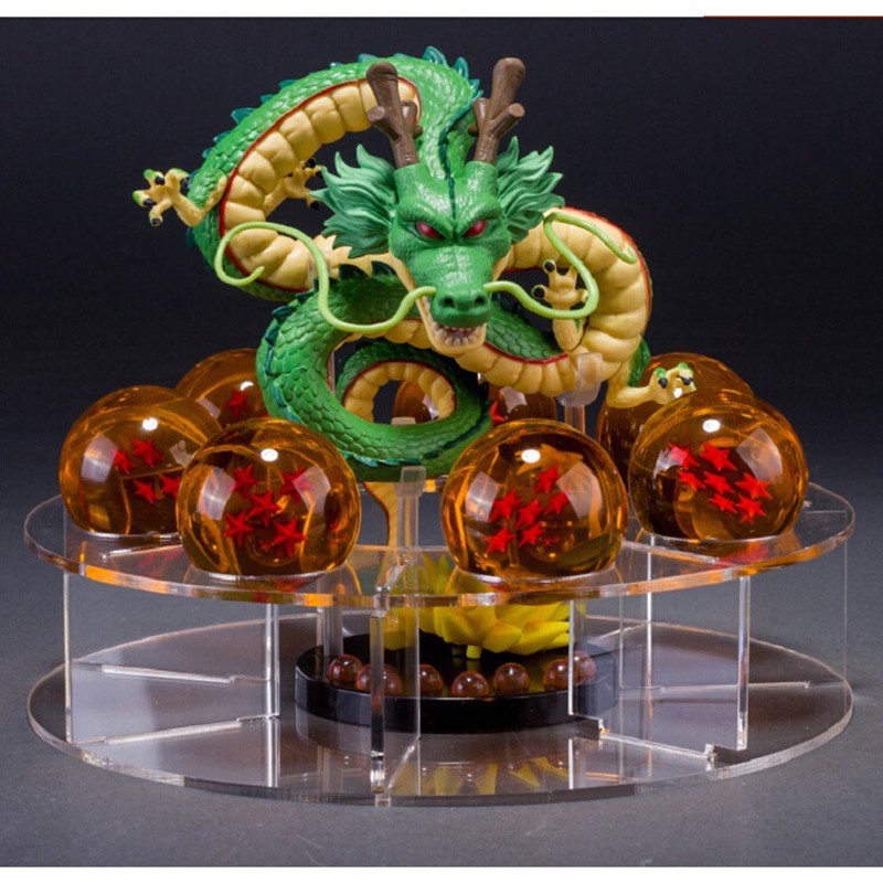 Shenron / 7 Pcs / Acrylic Puppet Holder Set With Dragon Ball Ball ...