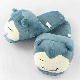 28cm Cartoon Anime Pokemon Snorlax Slippers Plush Cartoon Cosplay ...