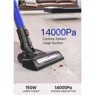 Dibea G12 Cordless Vacuum Cleaner Rampage 14,000 Pa Suction Handheld ...