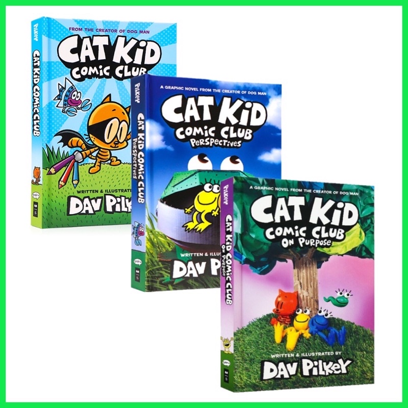 [SG Stock]Cat Kid Comic Club#1 #3 on purpose#2Perspective by Dav Pilkey ...