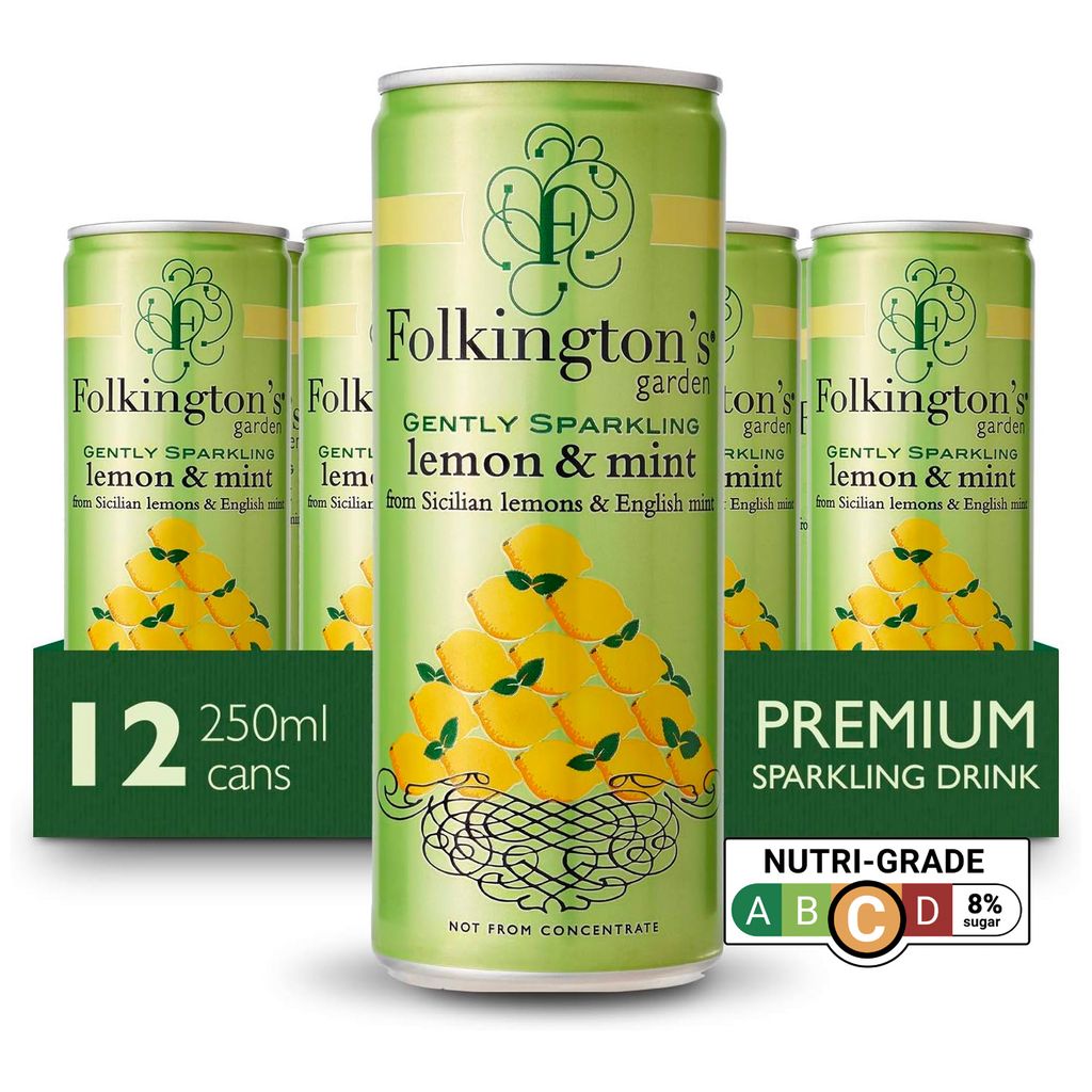 Folkington's Lemon & Mint Presse, 250 ml x 12 | Shopee Singapore