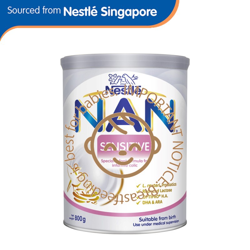 Nestle NAN Sensitive Specialized Infant Formula for Colic (800g ...