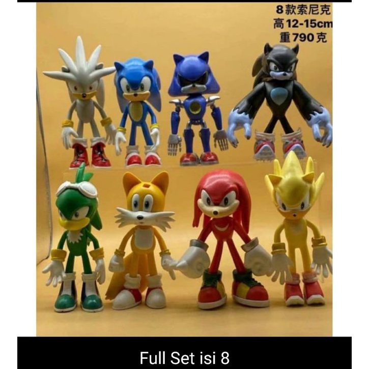 Toys FIGURE SONIC THE HEDGEHOG SET 8 PCS | Shopee Singapore