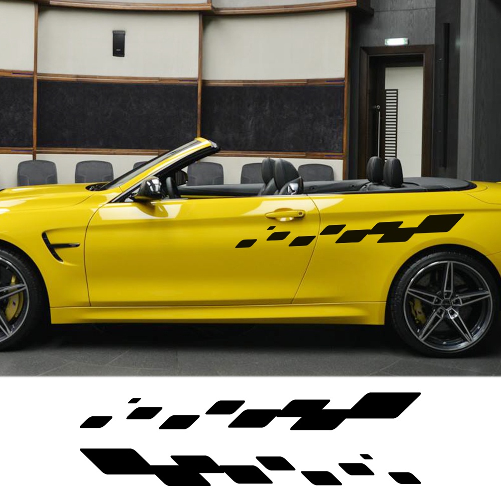 Duster Wrap Sheet Auto Racing Car Door Side Lattice Stickers for ...