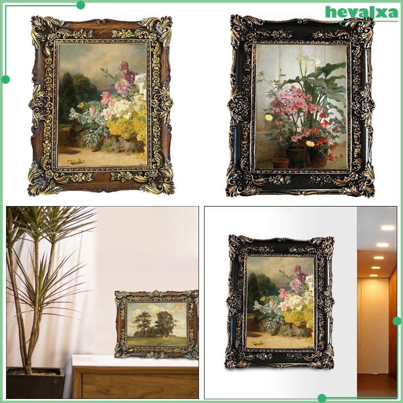 [Hevalxa] Picture Frame 5x7, Vintage Picture Frame Resin Floral ...