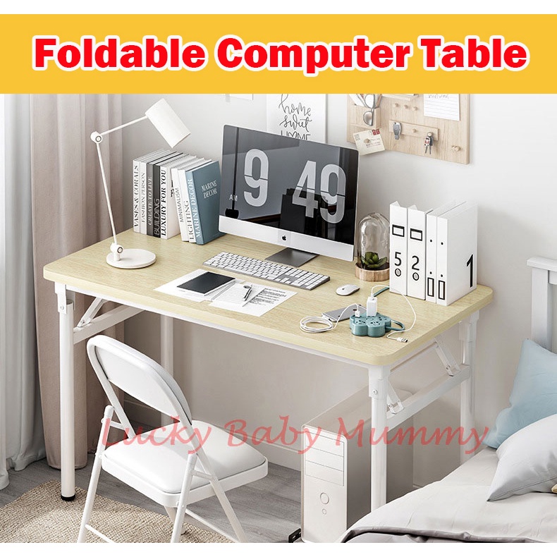 【A192 Free Installation 】Foldable table / computer laptop study desk/PC ...