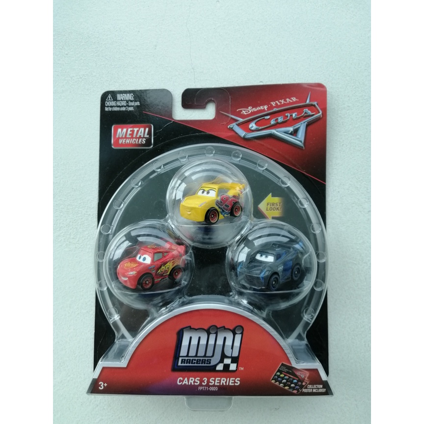 Disney Pixar Cars Mini Racers Cars 3 Series Set of 3 Cars | Shopee ...